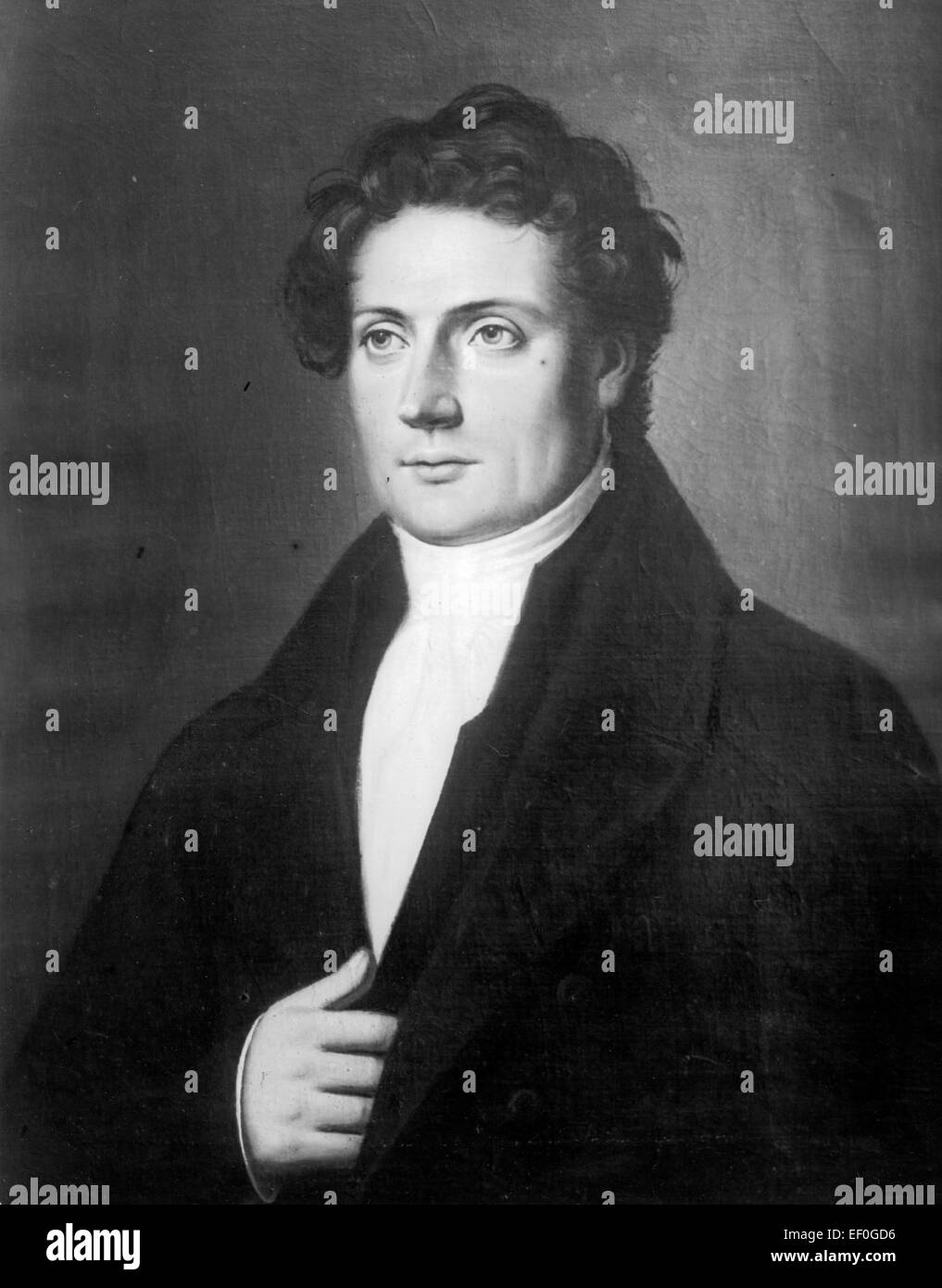 Johan Ludvig Runeberg, oil painting by J.E. Lindh 1832 Stock Photo - Alamy