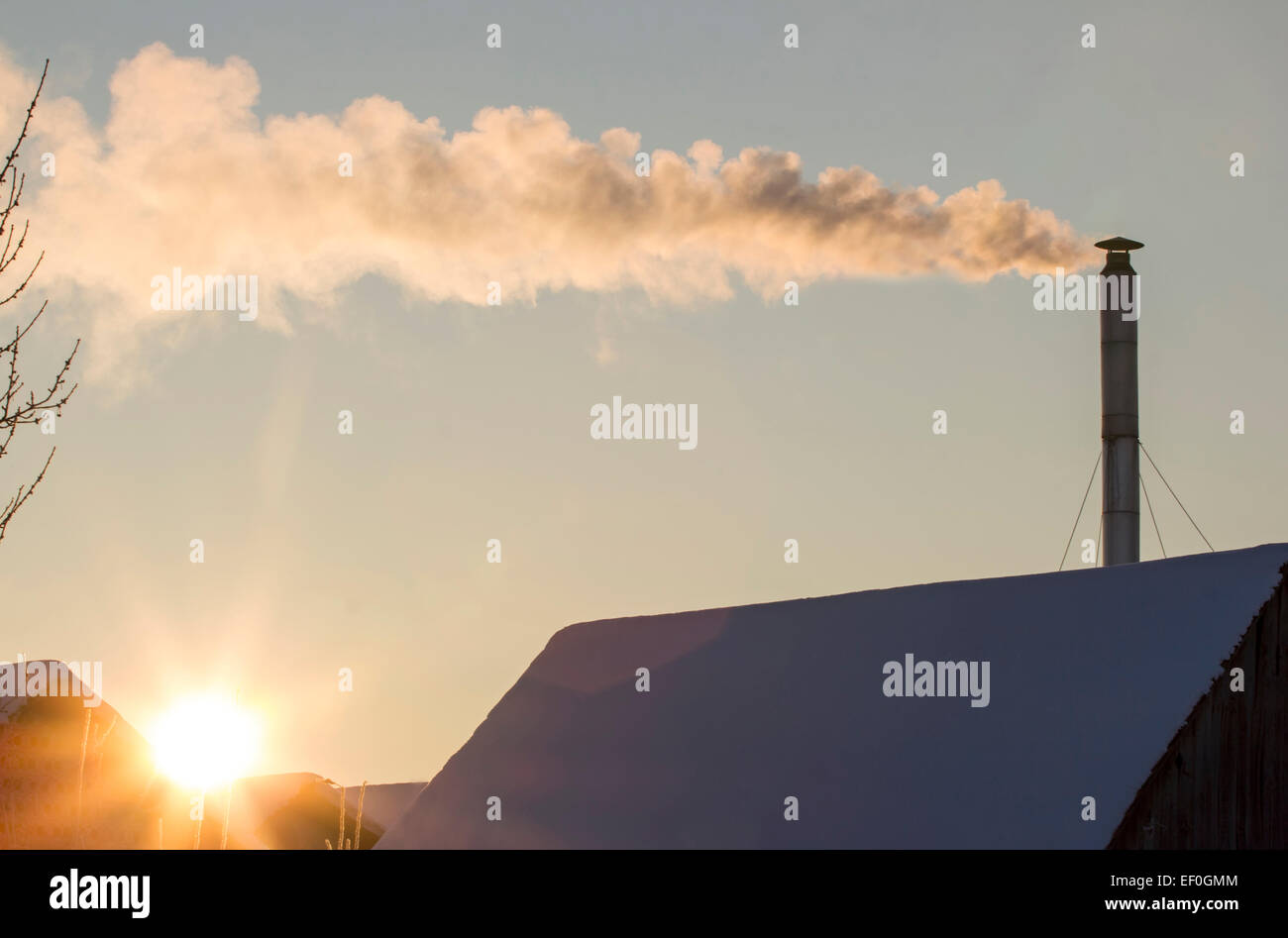 Chimney smoke sun hi-res stock photography and images - Alamy