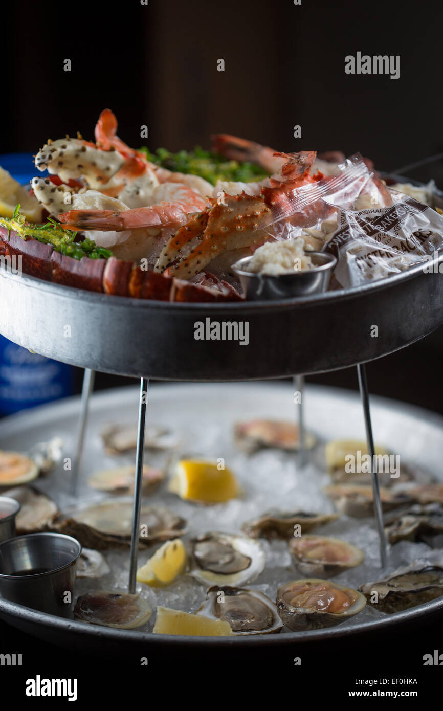 The Seafood Tower at Purdy's Farmer and the Fish in North Salem, New ...