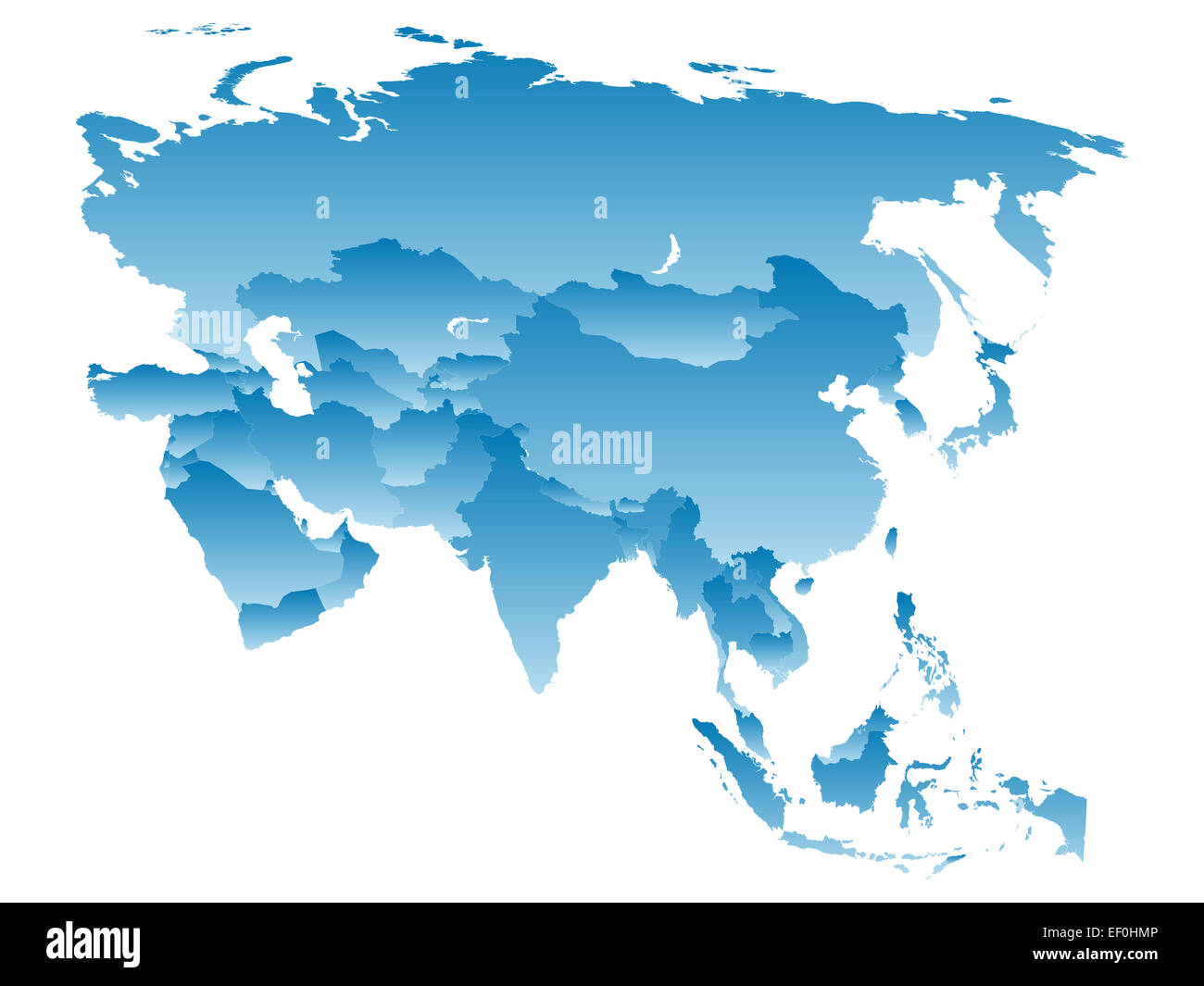 Asia Map Outline Stock Photos & Asia Map Outline Stock Images - Alamy