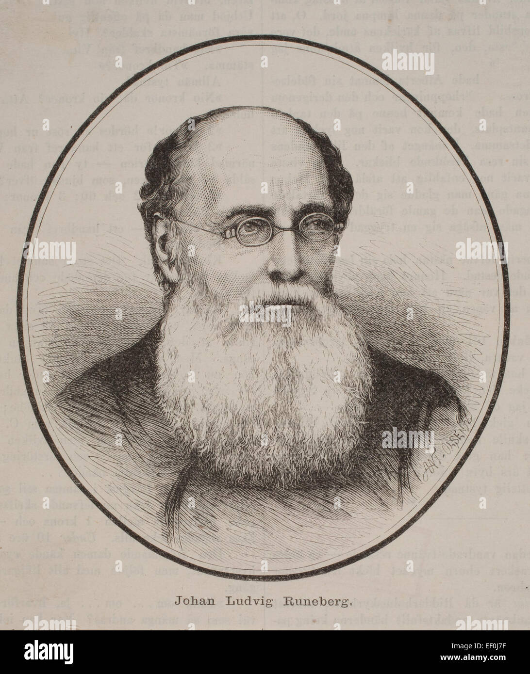 Johan Ludvig Runeberg Stock Photo - Alamy