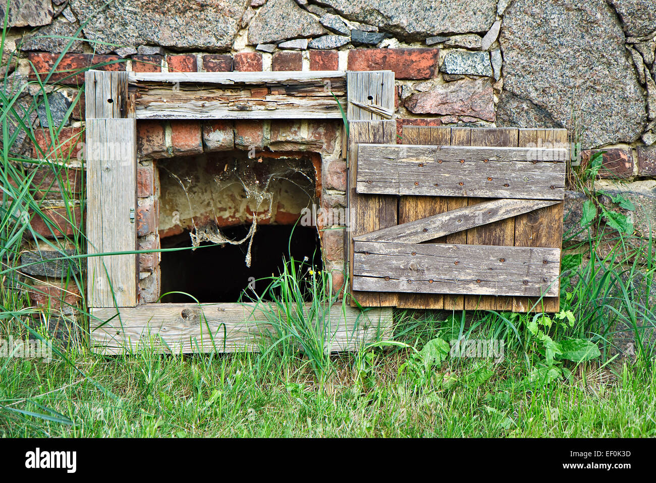 An old basement windows Stock Photo - Alamy
