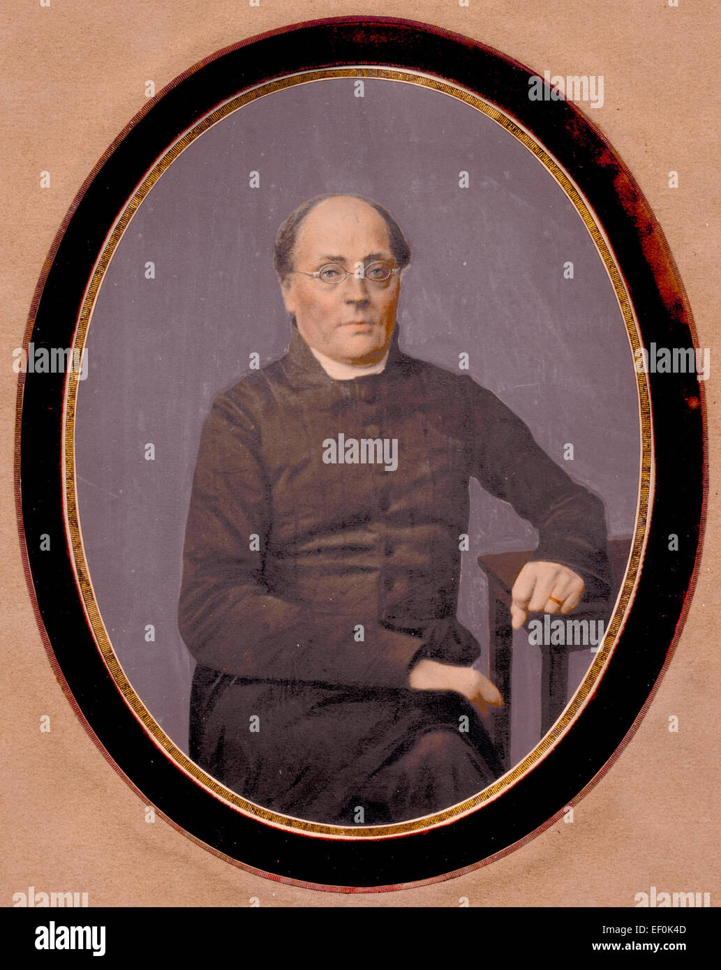 Johan Ludvig Runeberg. Colorized photograph Stock Photo - Alamy