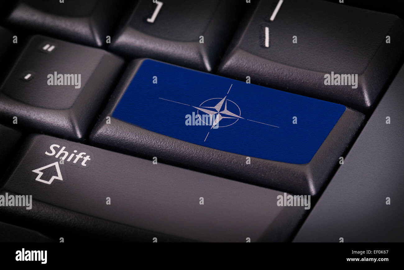 Blue nato button hi-res stock photography and images - Alamy