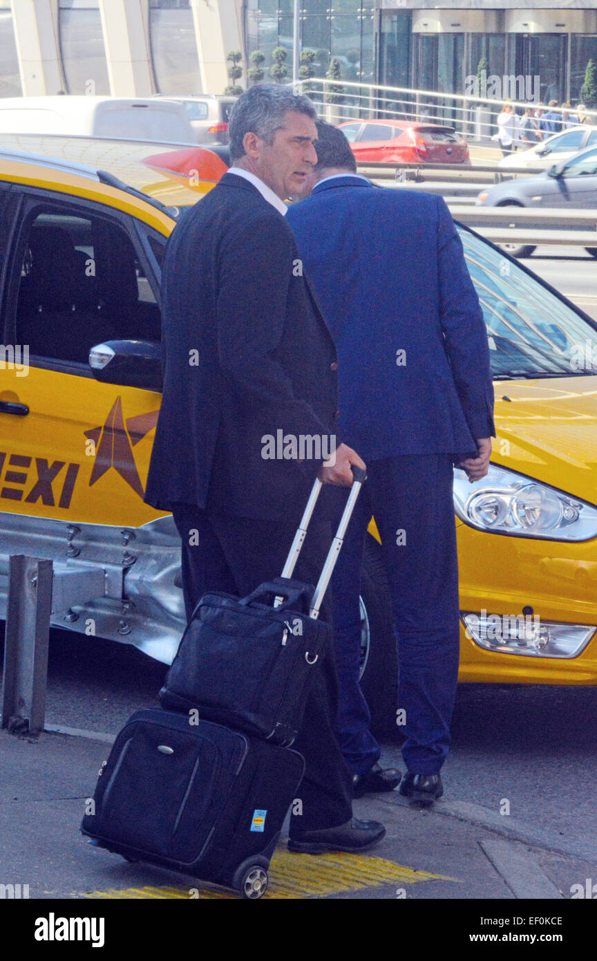 Two tough businessman near the business center of North Star Stock ...