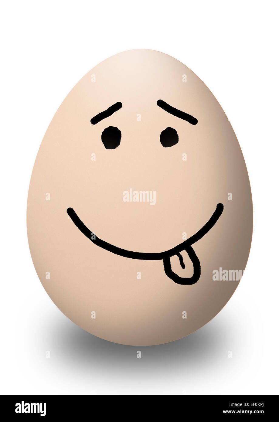 funny face egg isolated on white Stock Photo - Alamy