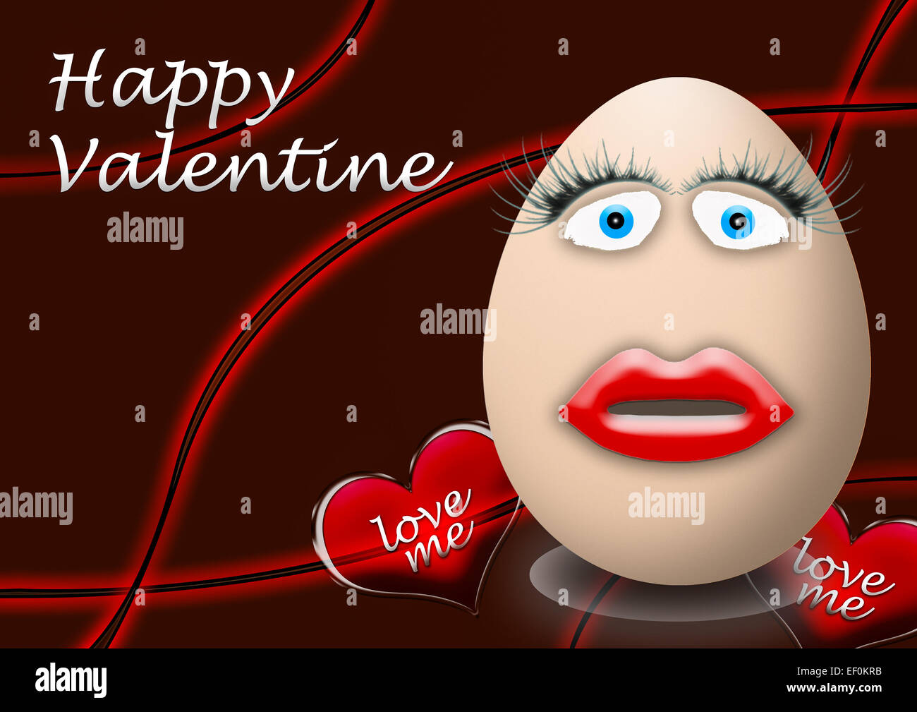 Happy valentines day funny egg hi-res stock photography and images - Alamy