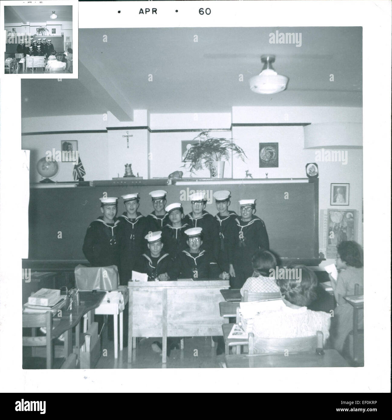 The Blue Quills School Sea Cadets are featured in an image capturing ...