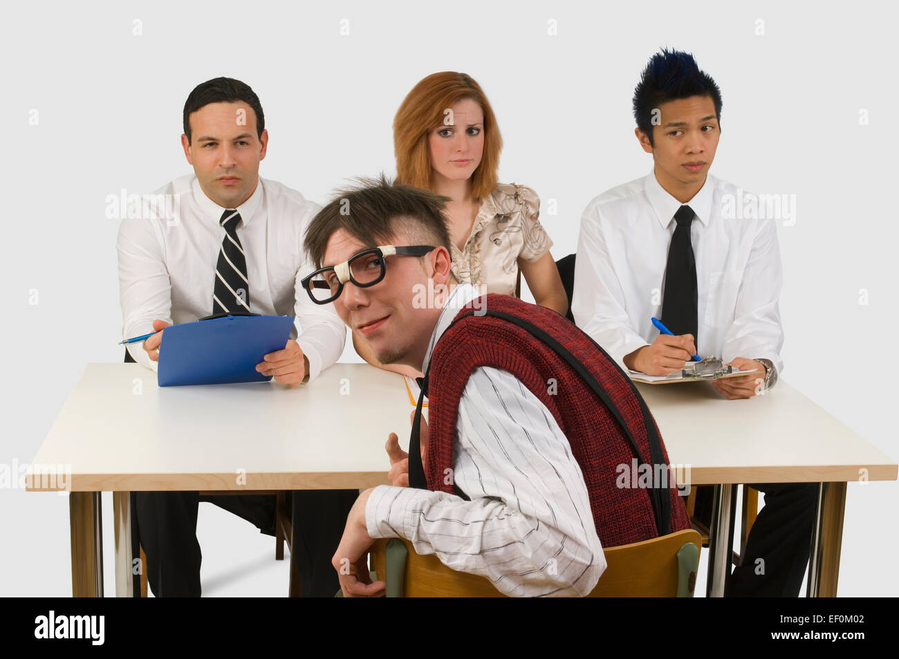 Man at a business interview Stock Photo - Alamy