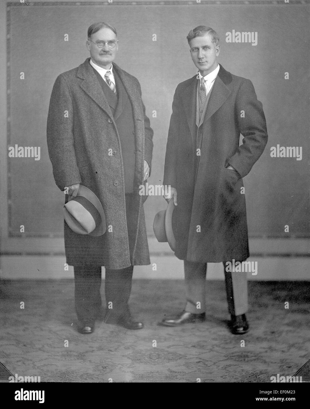 A historical photo featuring J. Percy Page, the coach of the Edmonton ...