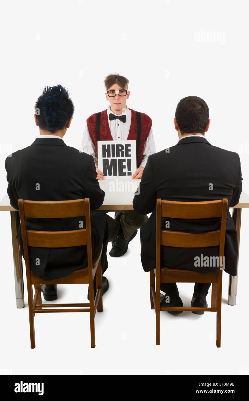 Interview sign on white hi-res stock photography and images - Alamy