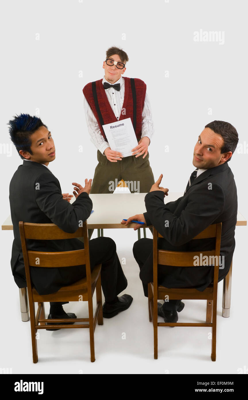 Man at a business interview Stock Photo - Alamy