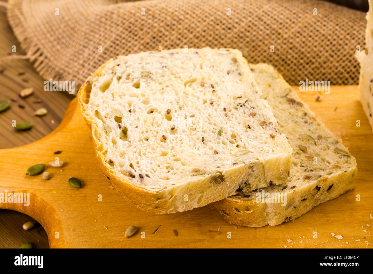 Slice of seeded bread toasted hi-res stock photography and images - Alamy