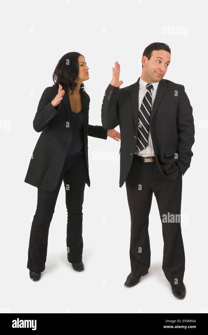 Man and woman arguing Stock Photo - Alamy