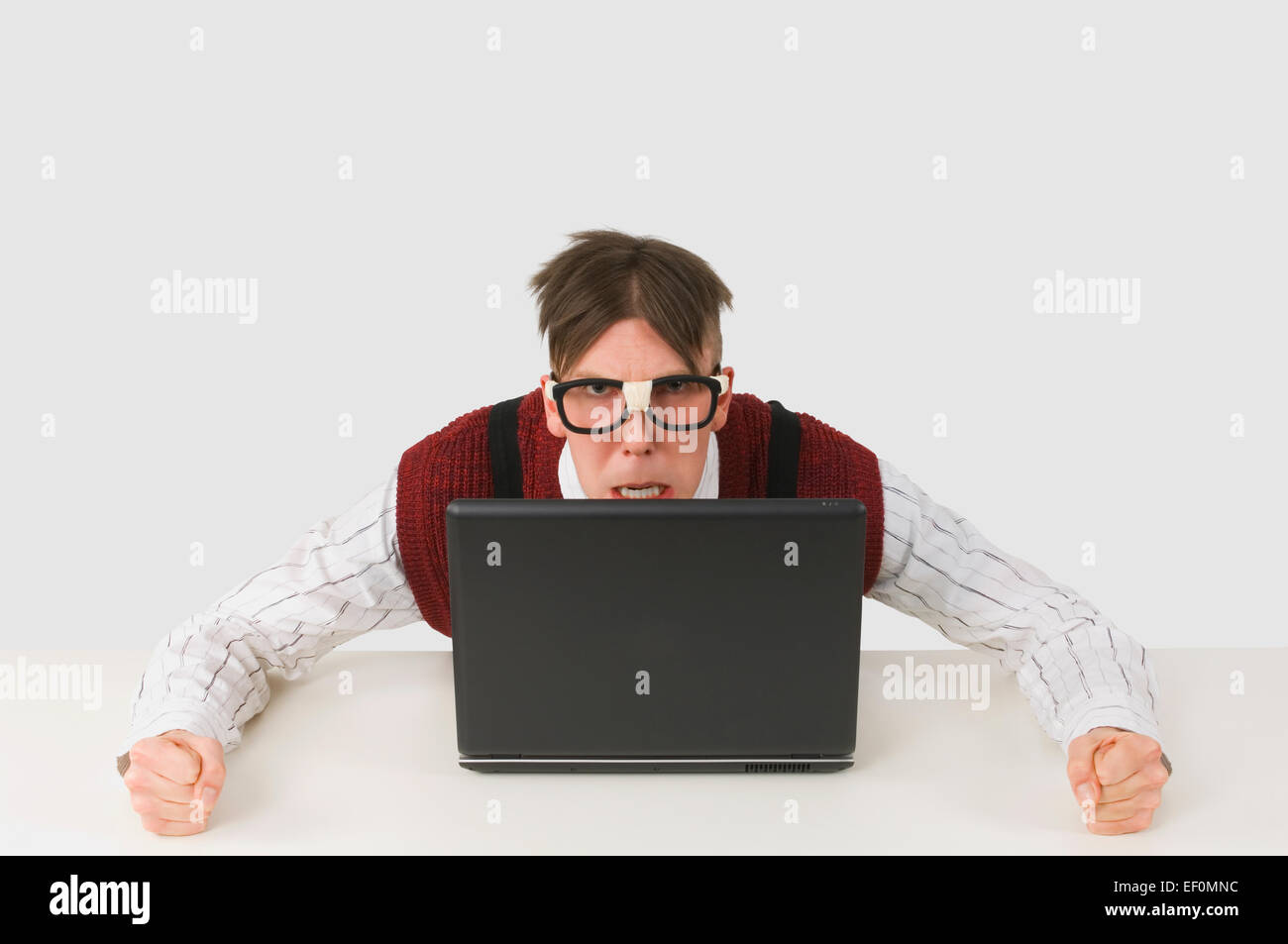Nerd frustrated hi-res stock photography and images - Alamy