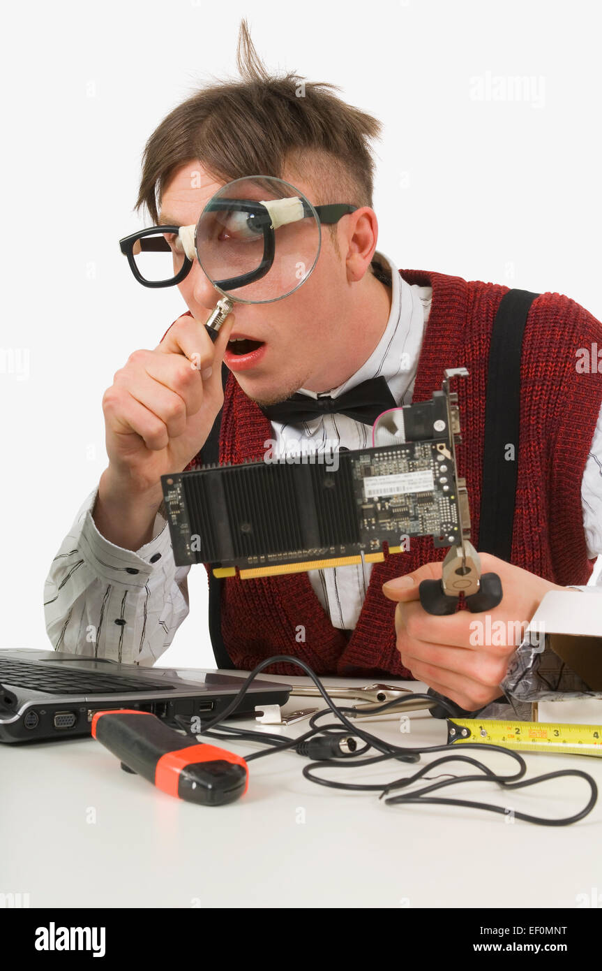 Computer geek hi-res stock photography and images - Alamy