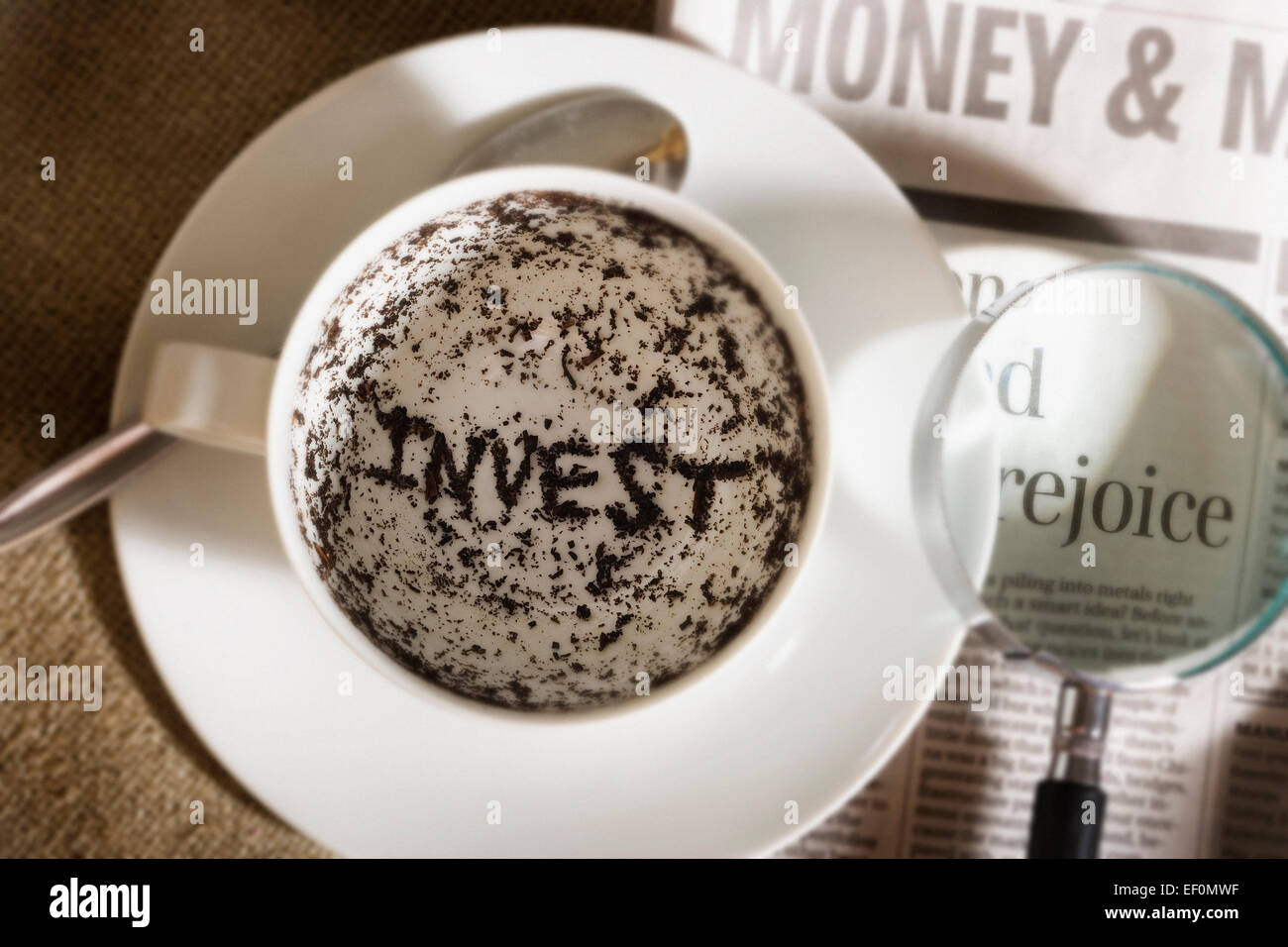 tea leaves in cup showing the future Stock Photo - Alamy