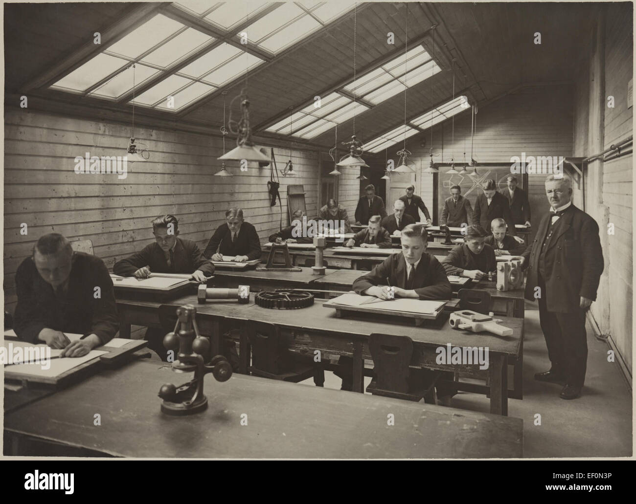 Technical drawing class Stock Photo - Alamy