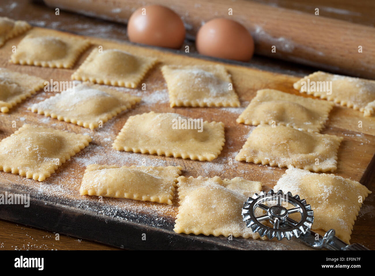 Homemade agnolotti preparation hi-res stock photography and images - Alamy