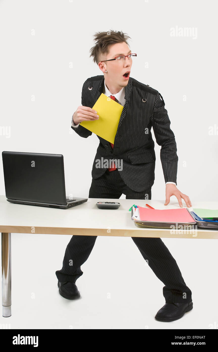 Man Stealing File Folder High Resolution Stock Photography and Images ...