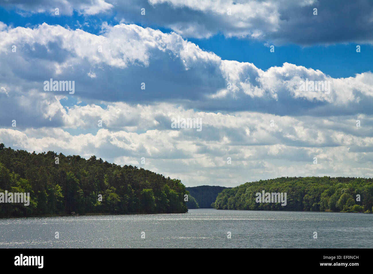 Landscape on a lake in Germany Stock Photo - Alamy