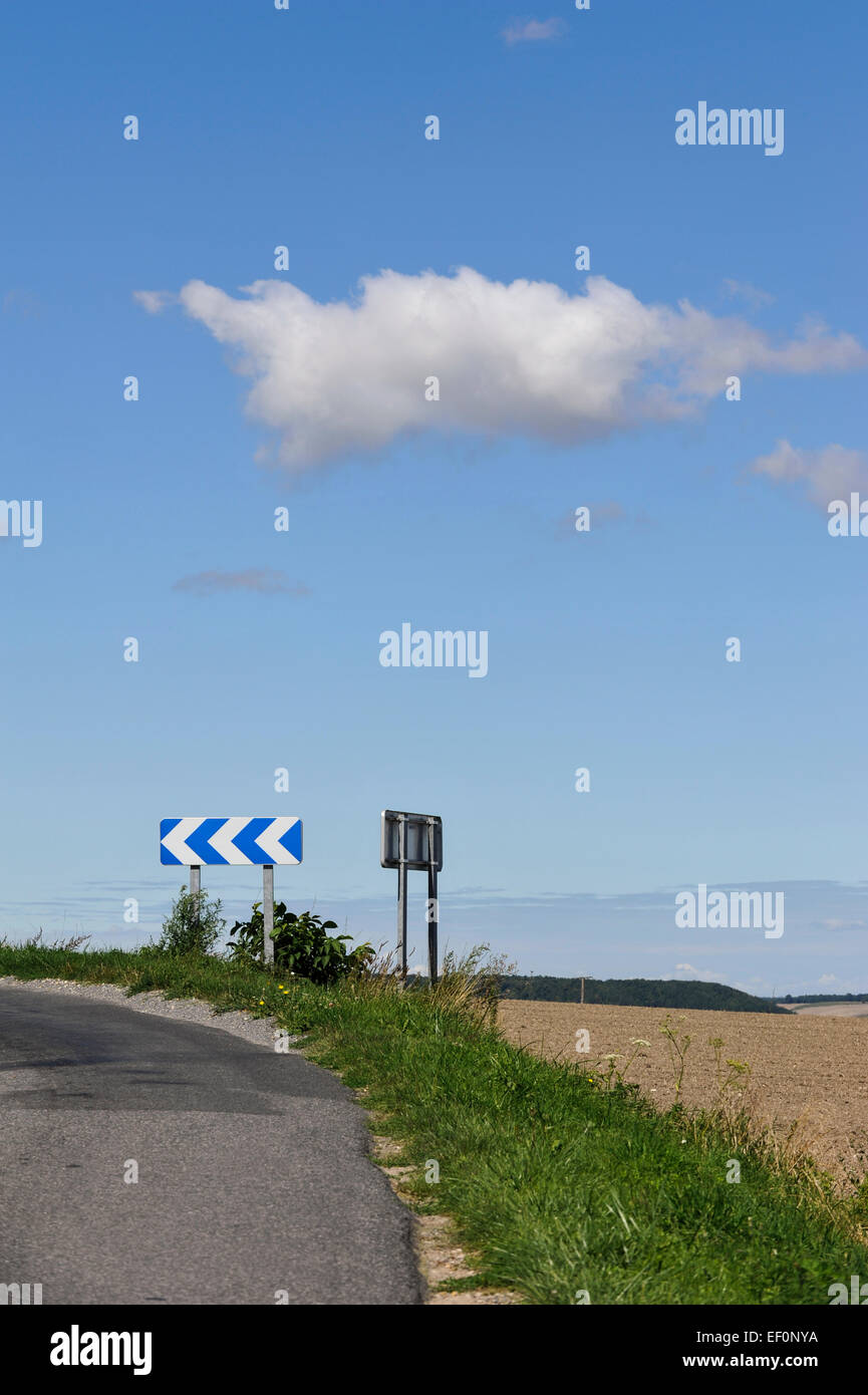 Left turn only sign hi-res stock photography and images - Alamy