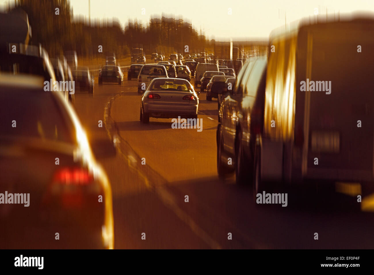 Traffic Jam on Highway 401, Ontario Canada Stock Photo - Alamy