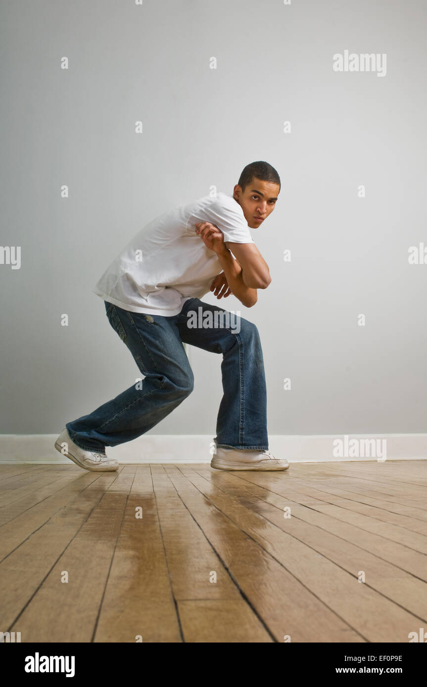 Man break dancing Stock Photo - Alamy