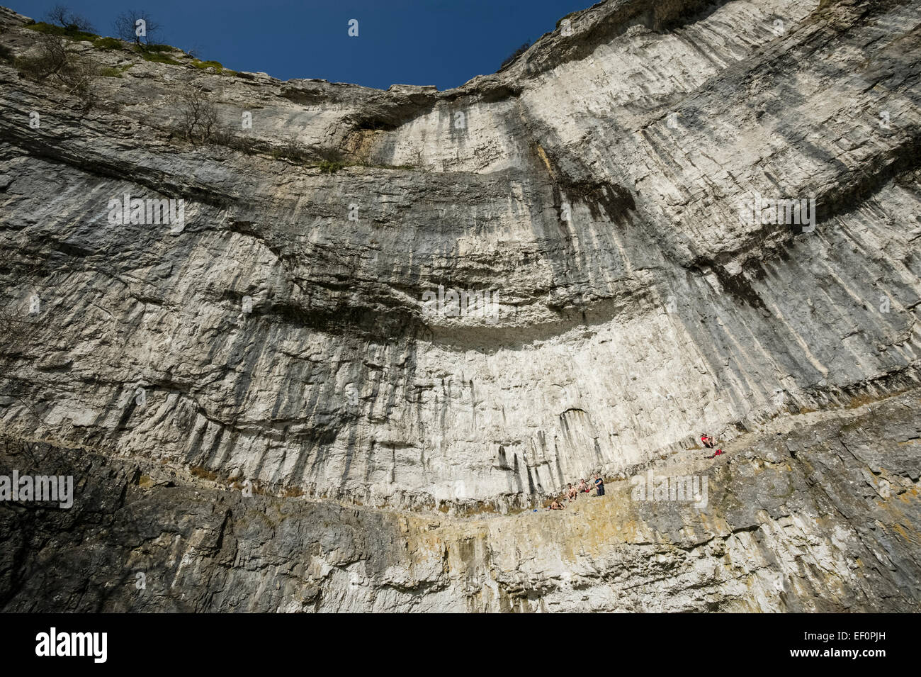 Malham Cove, Rock Climbers Stock Photo - Alamy