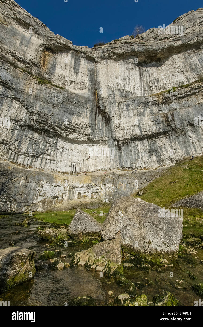 Malham Cove, Rock Climbers Stock Photo - Alamy