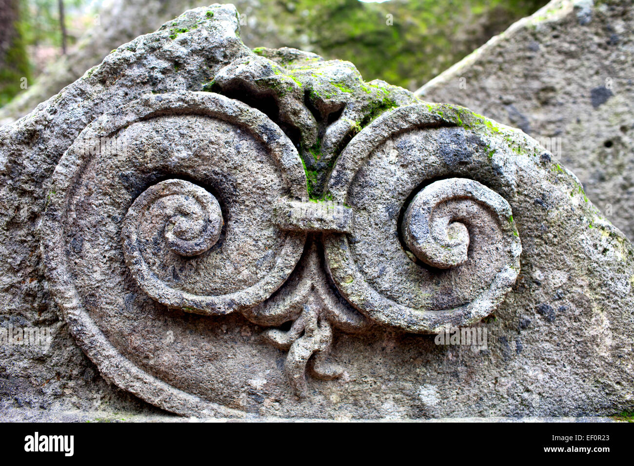Motif Engraved In Stone Stock Photo - Alamy