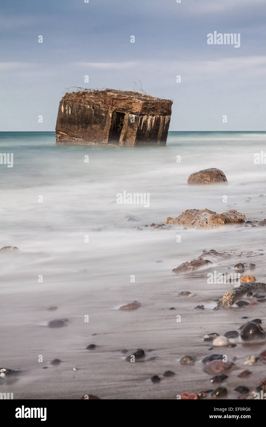 Bunker on shore of the Baltic Sea Stock Photo - Alamy