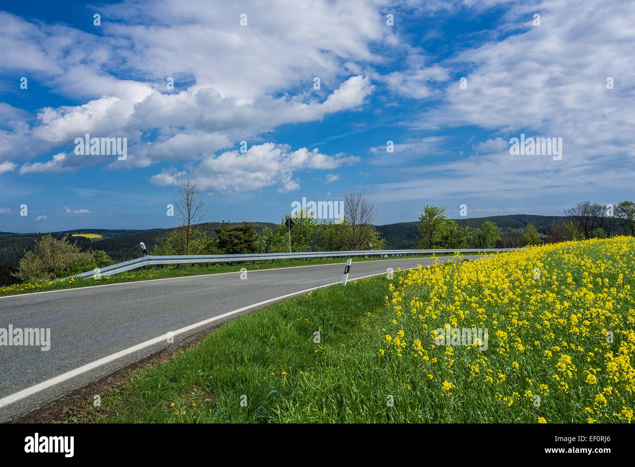 Road across a landscape Stock Photo - Alamy
