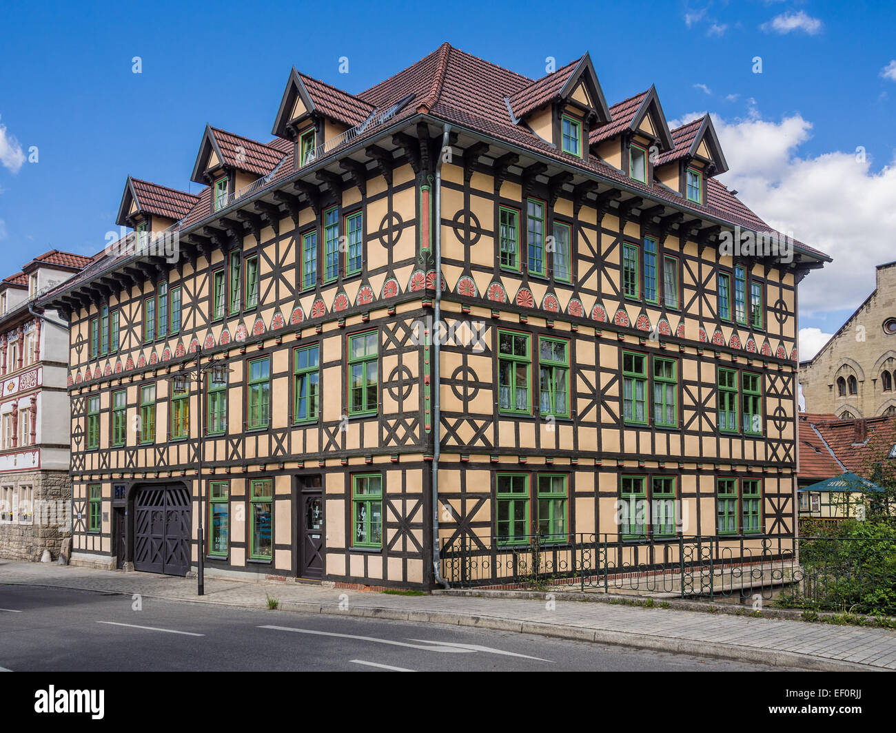 A half-timbering house in Meiningen (Germany Stock Photo - Alamy