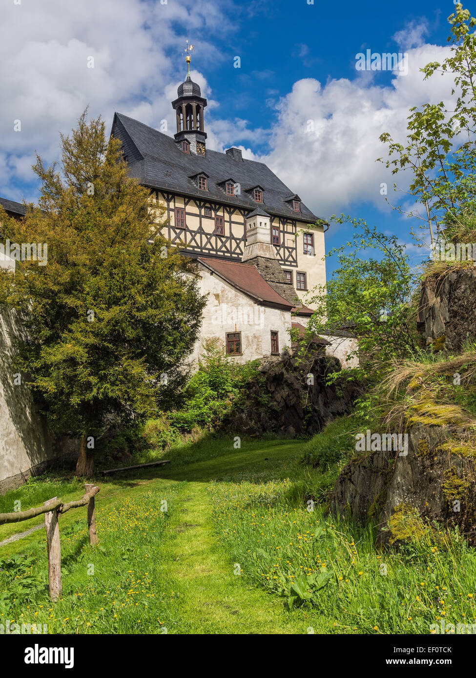 The Castle Burgk in Germany Stock Photo - Alamy