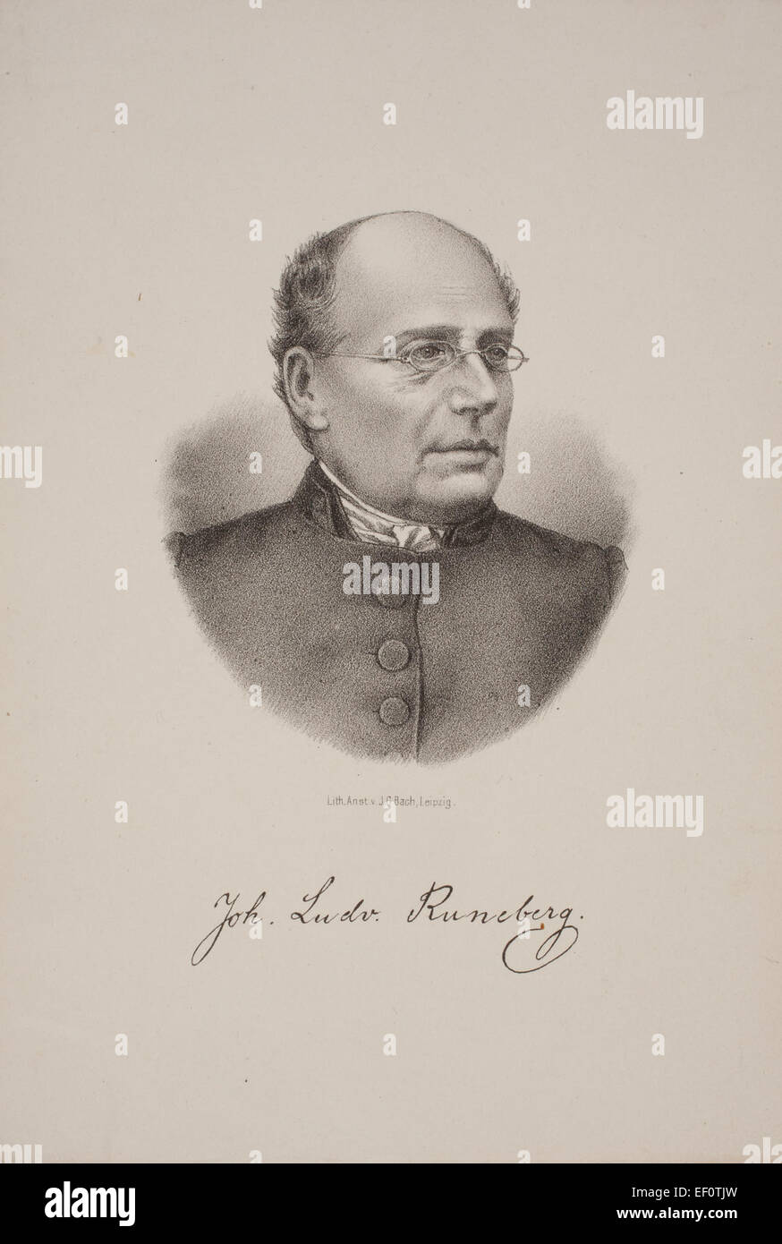 Johan Ludvig Runeberg Stock Photo - Alamy