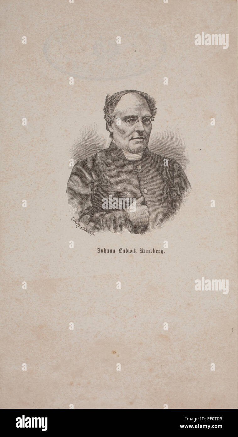 Johan Ludvig Runeberg Stock Photo - Alamy