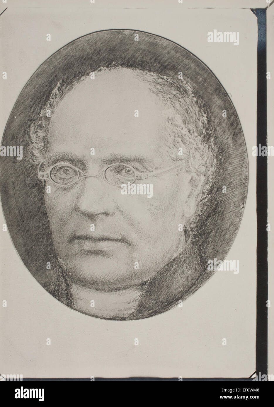 Johan Ludvig Runeberg. Drawing by Ludvig Mikael Runeberg, 1901 Stock ...