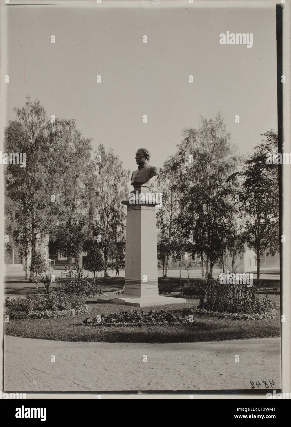 The bust of J.l. Runeberg by Walter Runeberg. Pietarsaari (Jakobstad ...