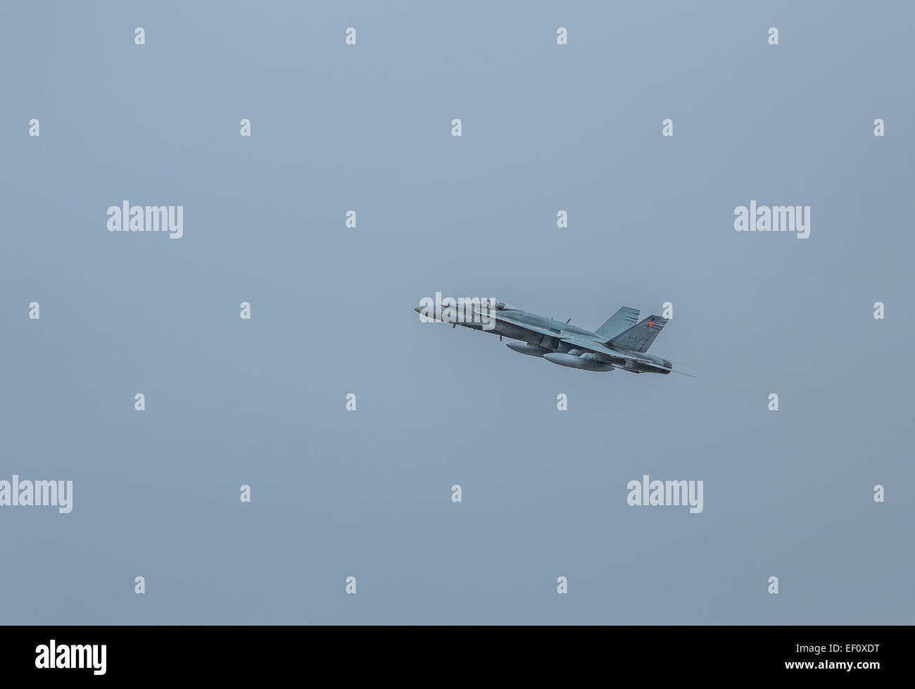 A Canadian Armed Forces F18 aircraft in flight Stock Photo - Alamy