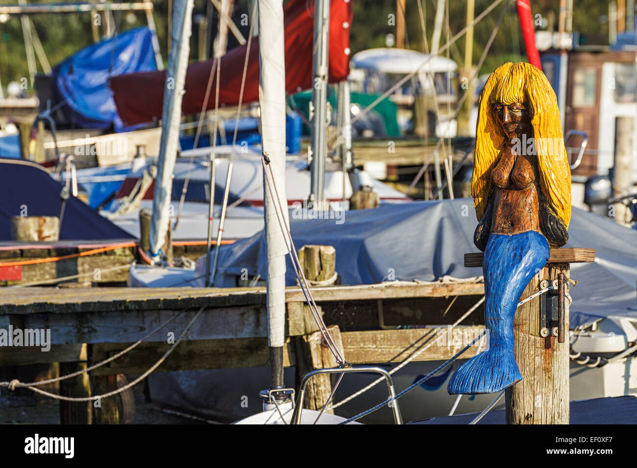 Figurehead in the port of Rerik (Germany Stock Photo - Alamy