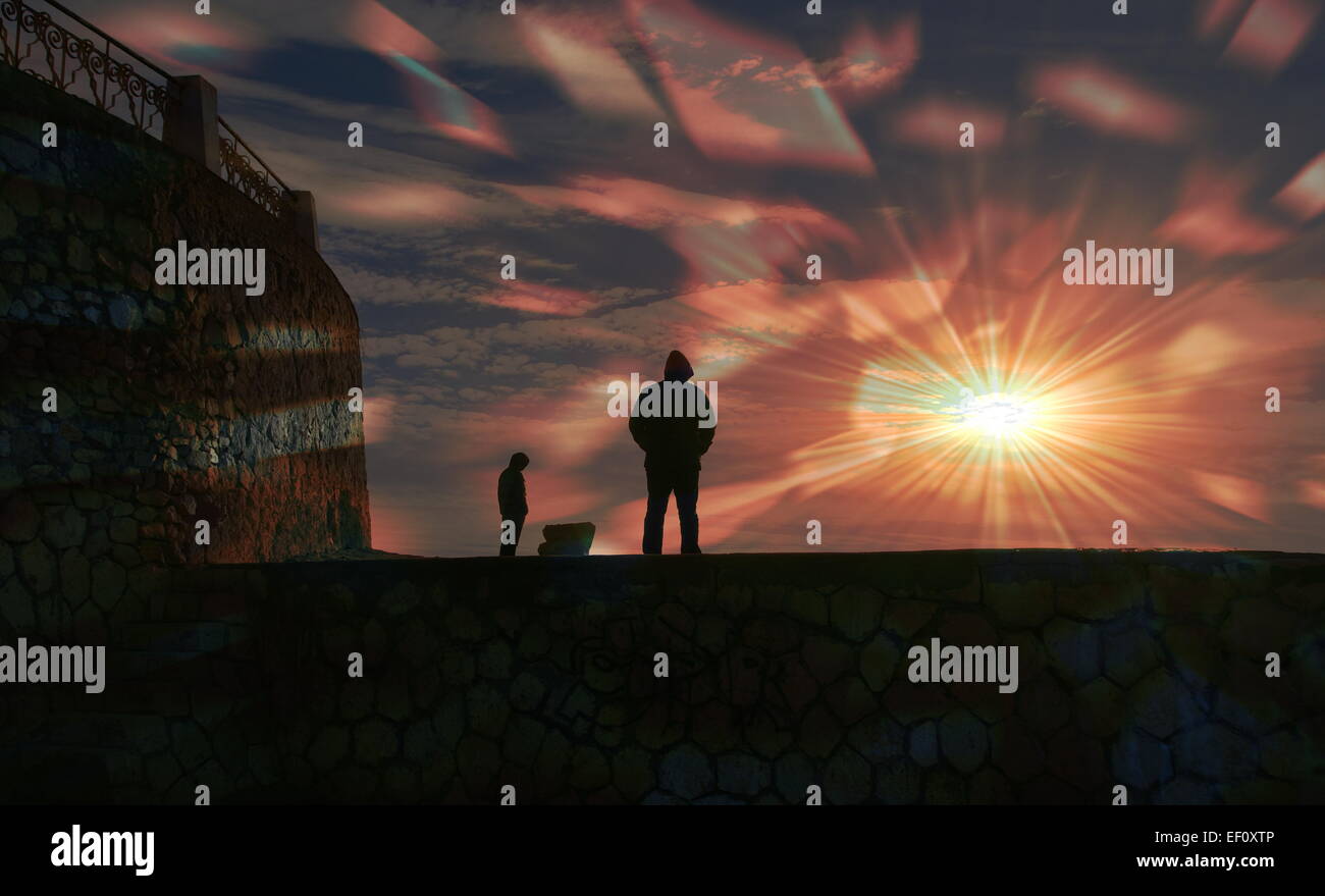 Humanity and hope abstract concept background Stock Photo - Alamy