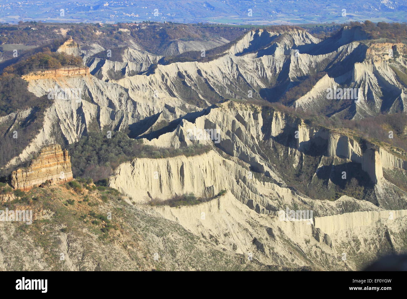 Heavily eroded ridges in Tuscany, Italy Stock Photo - Alamy