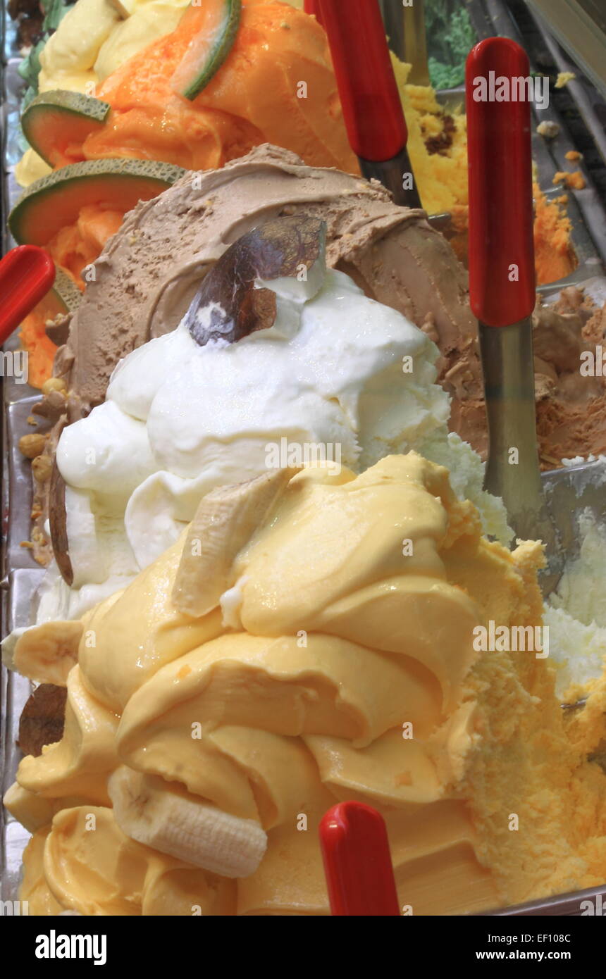 Multiple flavor ice cream hi-res stock photography and images - Alamy