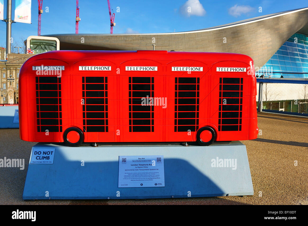 London, UK. 24th January 2015. The London Telephone Bus. The Year of ...