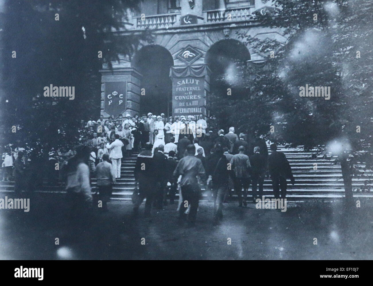 This photo captures a moment during the IIIrd Communist International ...