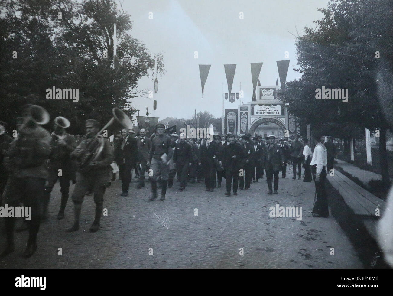 The scene near Smolny in Petrograd (now St. Petersburg, Russia) on July ...