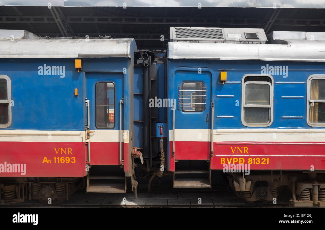 Train Carriages at Saigon Railway Station Ho Chi Minh City Vietnam ...