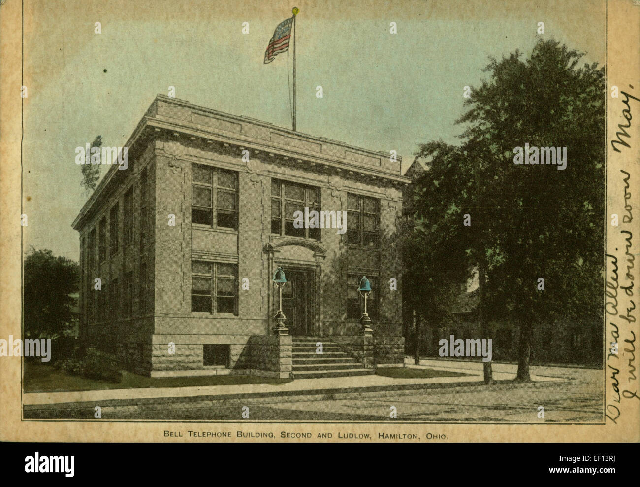 The Bell Telephone Building in Hamilton is depicted in this image ...