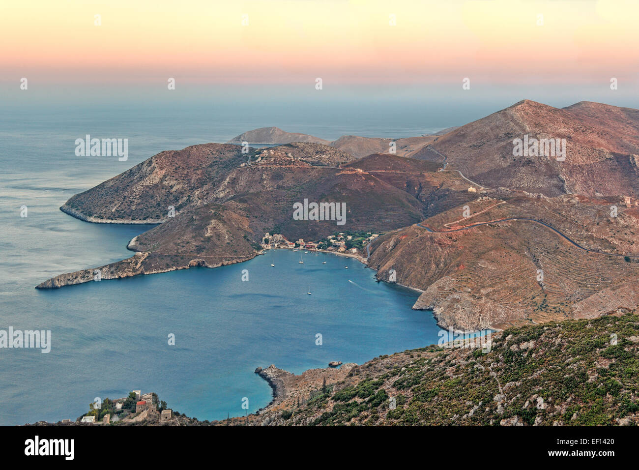 Porto-Kagio at cape Tenaro in Mani, Greece Stock Photo - Alamy